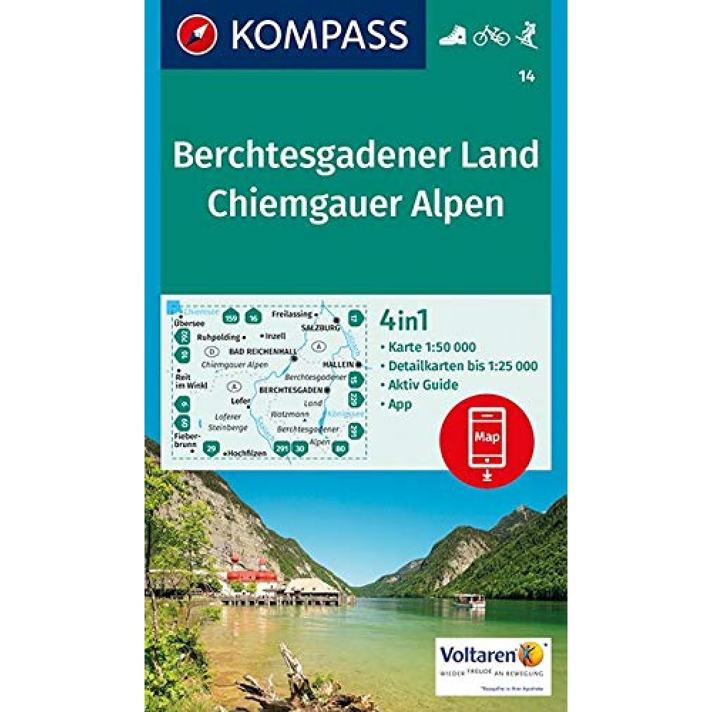 Köp 14 Kompass Wanderkarte Med Snabb Leverans